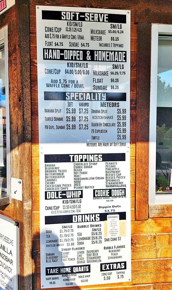 When a menu board makes you want to order everything at once, you know you've found somewhere special worth the inevitable brain freeze.