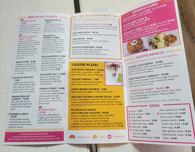 The menu at Native Cafe reads like a love letter to Gulf Coast cuisine &ndash; breakfast and lunch options that'll make your taste buds do a happy dance.