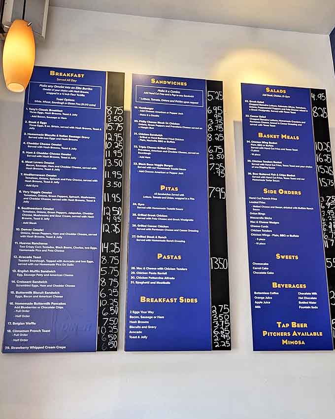 This menu board is basically a choose-your-own-adventure novel, except every ending involves you being deliciously full and happy.
