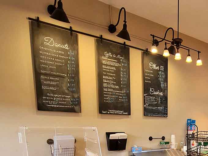 Those chalkboard menus aren't just for show; they're your roadmap to carbohydrate paradise and sweet salvation.