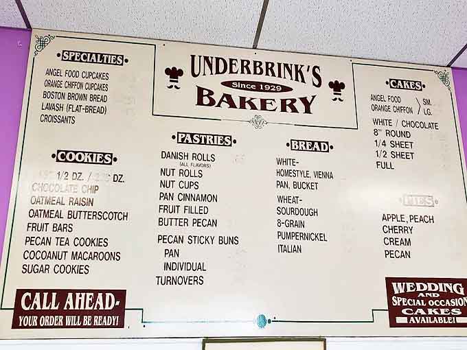 A blackboard of breakfast dreams, where "We're glad you're here" isn't just written, it's baked into every item.