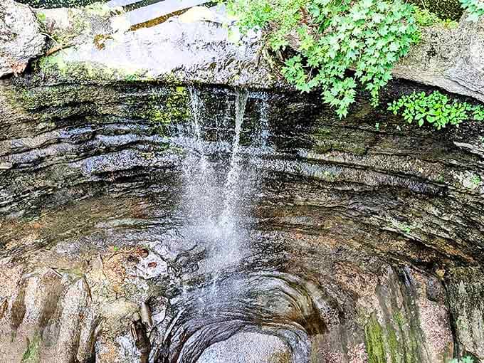 Looking down on paradise: The view from above reveals the falls' perfect placement, carved by millennia of patient water.