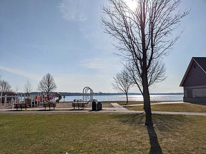 The lakefront park offers pristine views and a peaceful escape just steps from downtown.