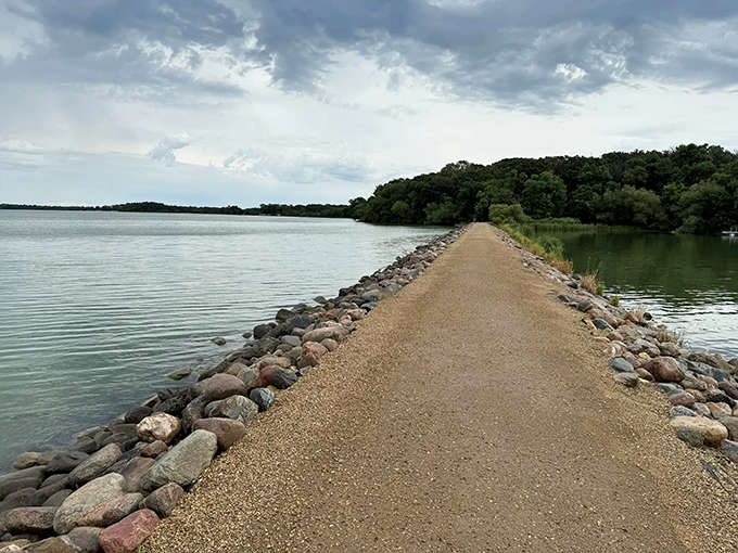 This narrow path between worlds offers water views on both sides &ndash; Minnesota's version of walking on water!