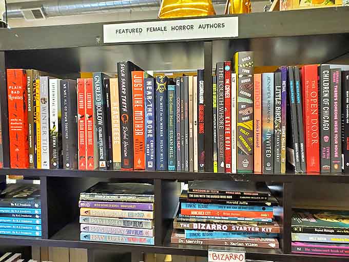 The "Featured Female Horror Authors" section showcases voices that have been giving readers delicious nightmares for decades.