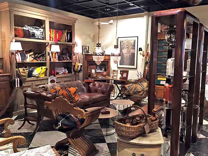 This leather chesterfield sofa isn't just furniture—it's a time machine with cushions, inviting you to sink into centuries of comfort and craftsmanship.