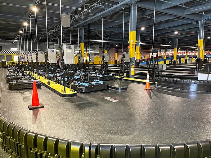 The go-kart track awaits speed demons &ndash; electric karts that zip around curves without the exhaust fumes but all the adrenaline.