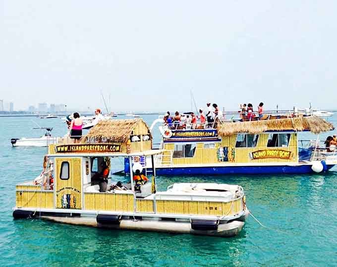 Multiple Island Party Boats can accommodate groups of all sizes, bringing tropical vibes to Chicago's waterways year after year.