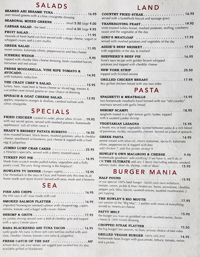 The menu reads like a love letter to comfort food &ndash; from hearty breakfasts to "Burger Mania" that'll make your mouth water before the first bite.