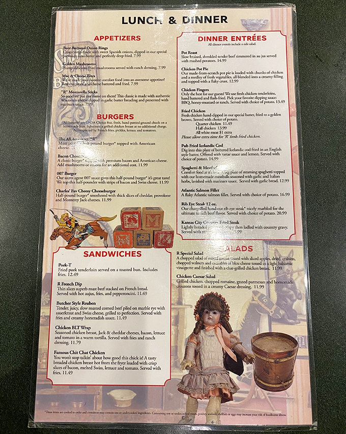 A menu that reads like a love letter to American comfort food classics &ndash; from hearty burgers to homestyle dinners.