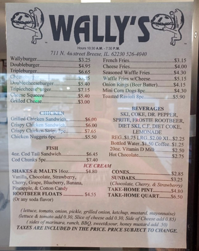 The legendary menu board &ndash; a masterpiece of culinary simplicity where every option leads to happiness.