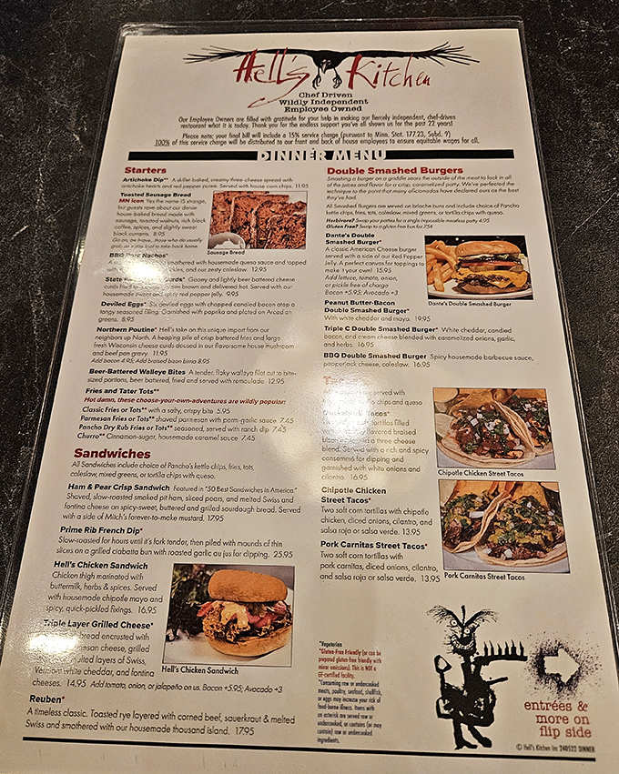 The menu reads like a love letter to comfort food with unexpected twists, from legendary pancakes to burgers that redefine satisfaction.