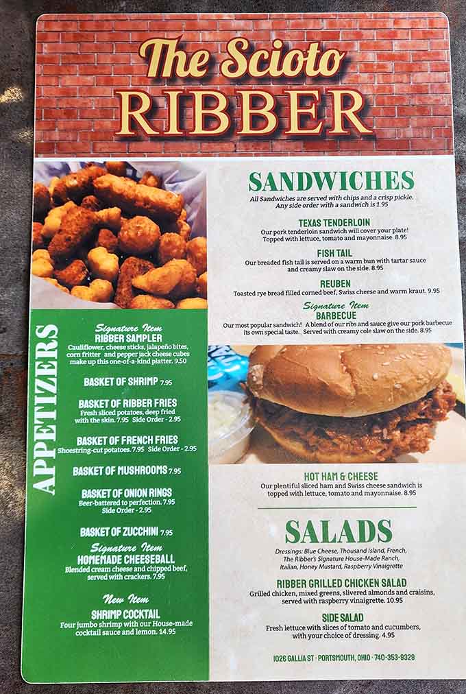 When the menu features a ribeye measured in pounds rather than ounces, you know you've found your people and your place in the universe.