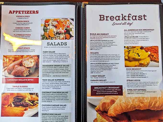 Breakfast served all day? Yes, please! The menu tempts with everything from build-your-own omelets to hearty skillets that'll fuel your Minnesota adventures.