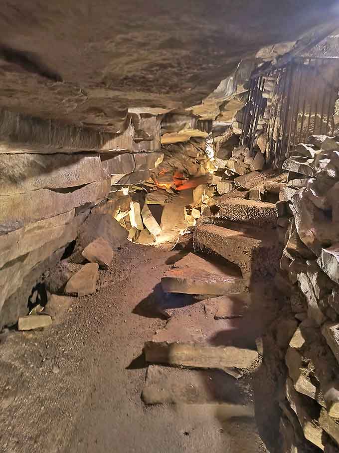 This narrow passage wasn't designed for comfort, but for adventure! Squeeze through and feel like a real-life explorer discovering uncharted territory.