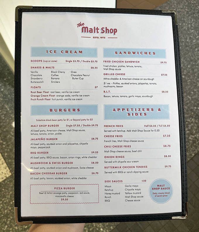 The menu reads like a love letter to American classics &ndash; burgers, malts, and sandwiches that have stood the test of time without needing reinvention.