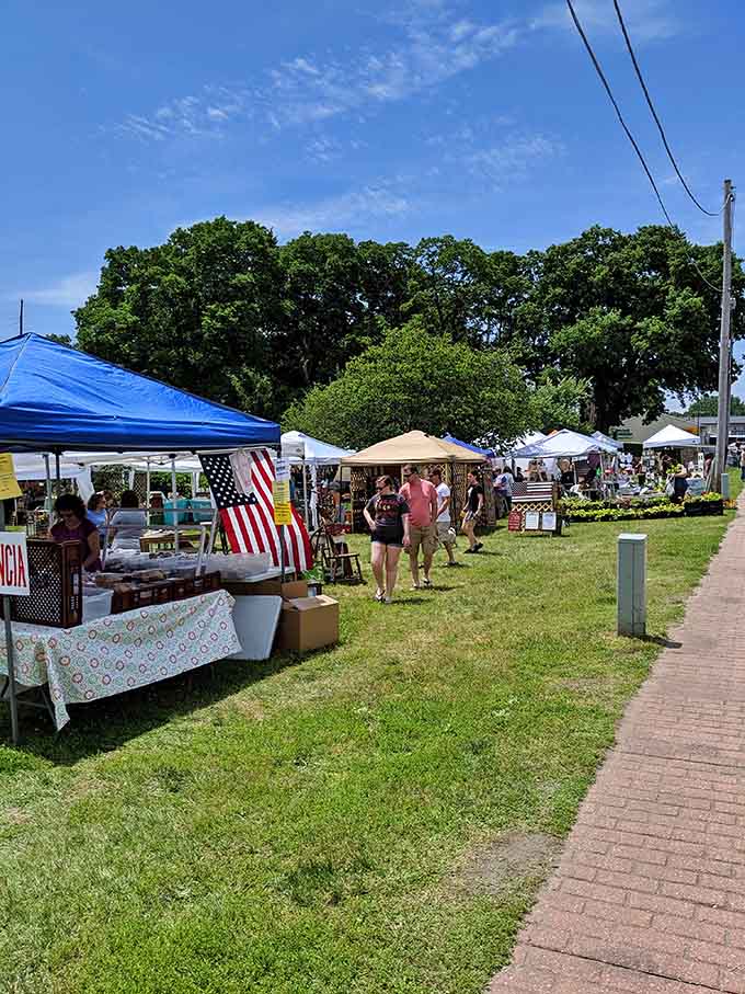 Strolling through this outdoor market beats any mall, with fresh air and vintage finds at every turn.
