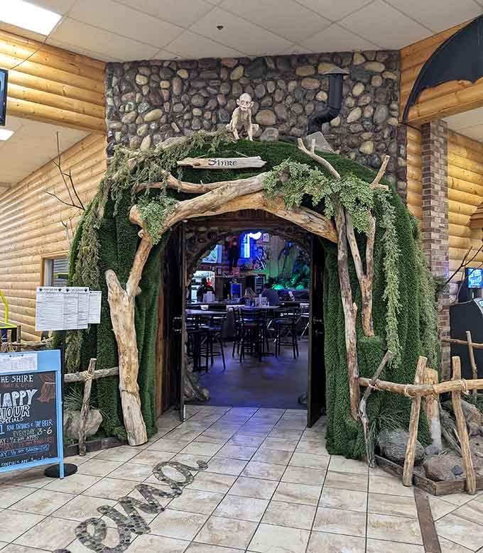 Walking through this enchanted doorway into a movie theater restaurant feels like discovering Narnia, except with better burgers.