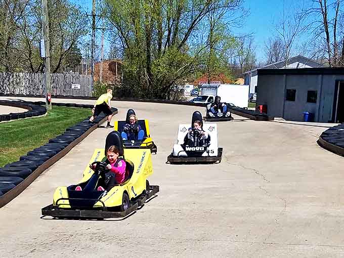 Where everyday parents transform into Formula 1 drivers and kids experience their first taste of vehicular freedom &ndash; all at a blazing 15 mph.