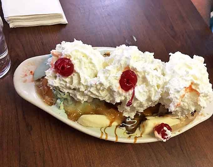 The classic Banana Split at Sherman's isn't just dessert &ndash; it's an architectural marvel of cream, fruit, and childhood dreams come true.