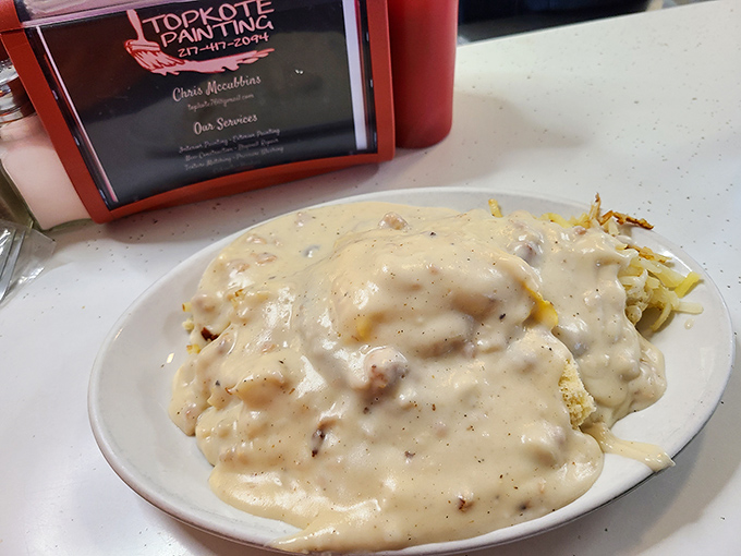 Biscuits and gravy so legendary they should have their own ZIP code &ndash; a creamy, peppery masterpiece worth every mile of the drive.
