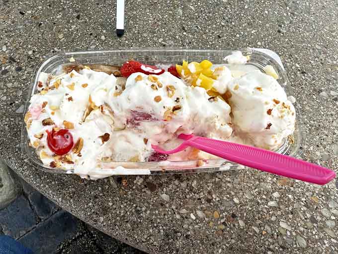 This banana split looks like it could solve world peace, or at least make you forget your problems.