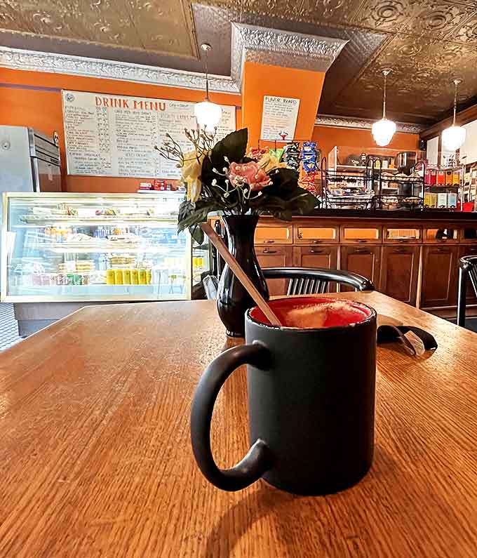 That espresso con panna sits there looking like a tiny cloud decided to take a coffee bath, and honestly, same.