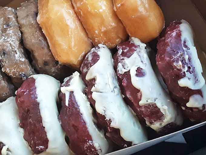 These aren't just donuts – they're edible works of art with perfect glazes that crack just right between your teeth.