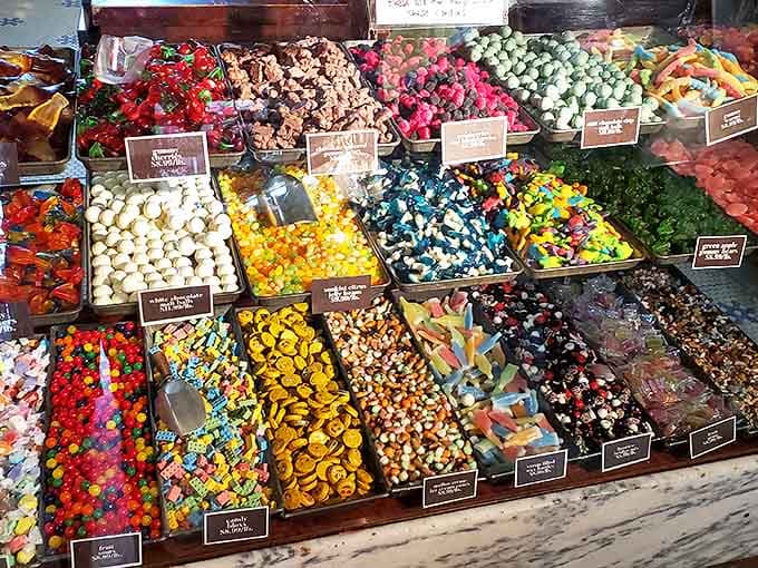 A kaleidoscope of confectionery temptation &ndash; each colorful morsel handcrafted with techniques that haven't changed since your grandparents were kids.