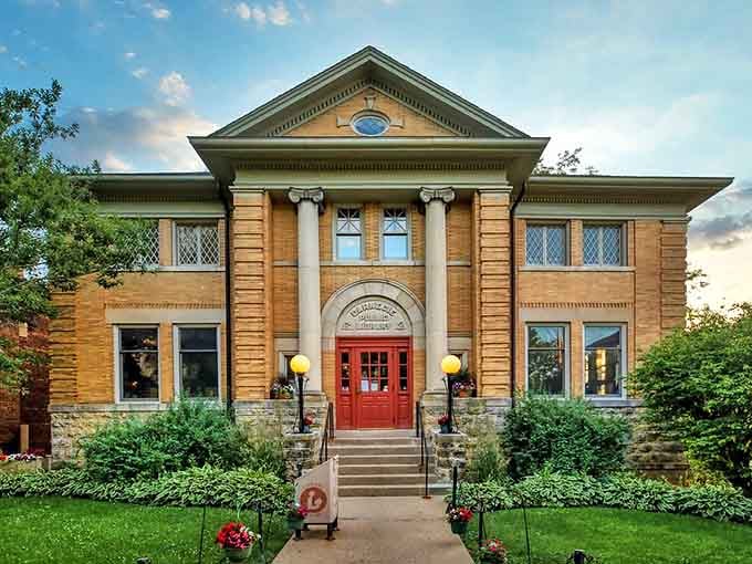 The Carnegie Public Library combines architectural elegance with the warmth of a community gathering place for book lovers.