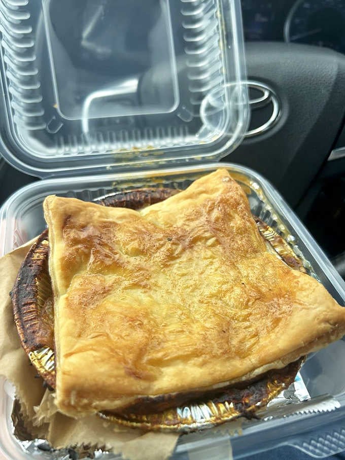 The Chicken Curry Pie looks innocent enough until you take that first bite and realize it's been living its best life without you all this time.