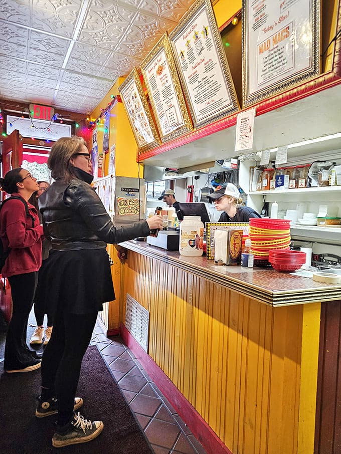 Where the magic happens &ndash; O'Betty's counter serves up personality with every order, the staff as colorful as the decor surrounding them.