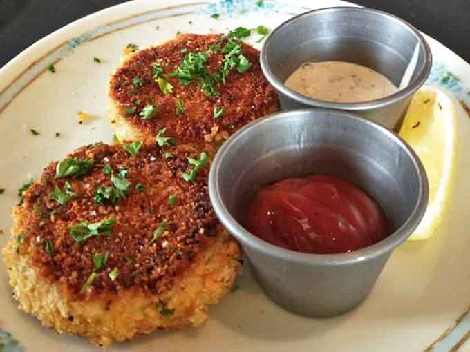 Golden-brown perfection! These crab cakes aren't just appetizers&mdash;they're edible postcards from the Gulf Coast that somehow found their way to Minnesota.