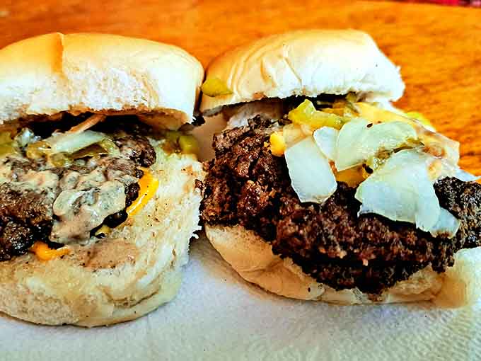 These aren't just burgers; they're time machines on a bun, delivering the authentic taste of American roadside dining at its finest.