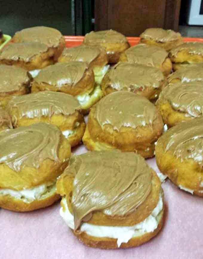 Cream-filled donuts that could make a French pastry chef weep with joy &ndash; each one a perfect marriage of fluffy dough and silky filling.