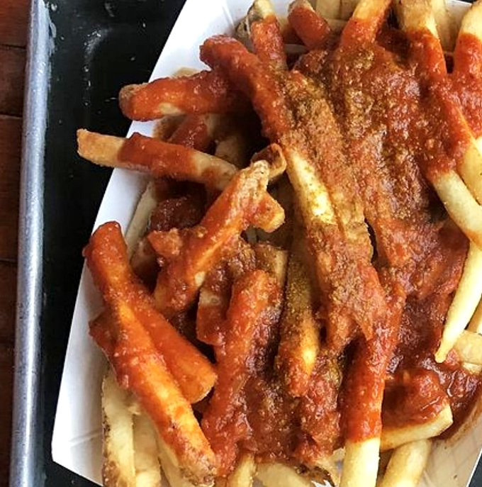 Curry fries that would make even the most stoic dwarf weep with joy &ndash; spiced to perfection and generously portioned.