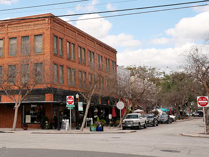 The rich red brick buildings stand like sentinels of history, housing modern businesses in spaces where generations of Bartow residents shopped.