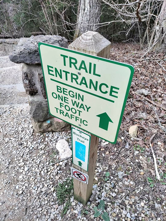 The adventure begins here! One-way foot traffic ensures everyone gets their moment with Mother Nature's showstopper.