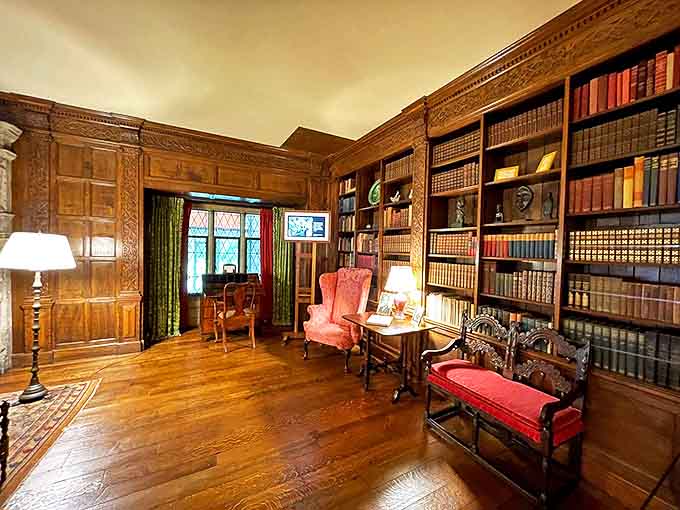 Floor-to-ceiling bookshelves create the world's most perfect reading nook – bibliophiles beware, you may never want to leave.