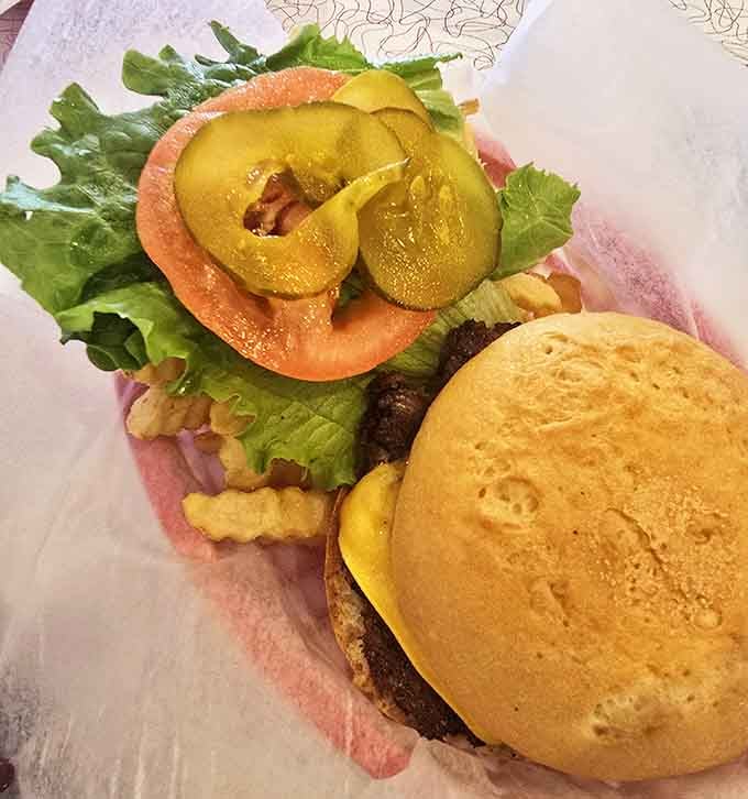 Dietary restrictions don't derail the fun – this gluten-free burger delivers all the flavor without the wheat, complete with fresh toppings.