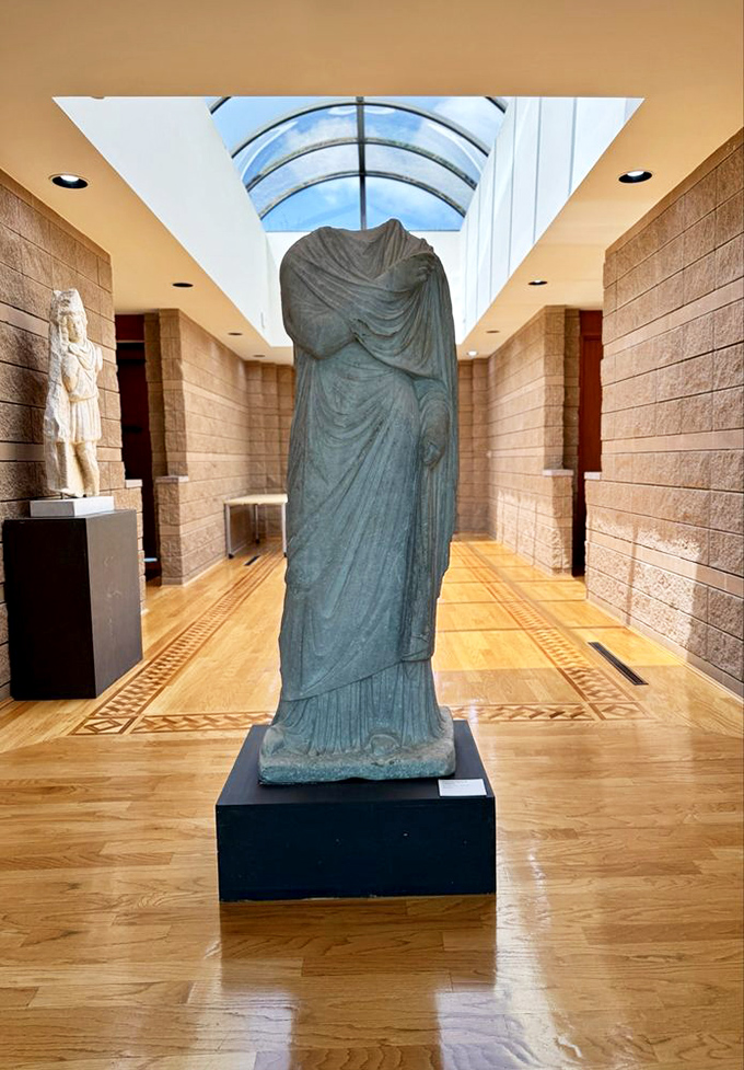 When ancient sculptures lose their heads, they somehow become even more mysterious and photogenic, like the supermodels of the artifact world.