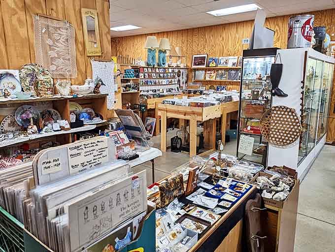 Vintage records, collectible figurines, and nostalgic memorabilia create a colorful timeline of American pop culture that'll have you saying, "I had that!"