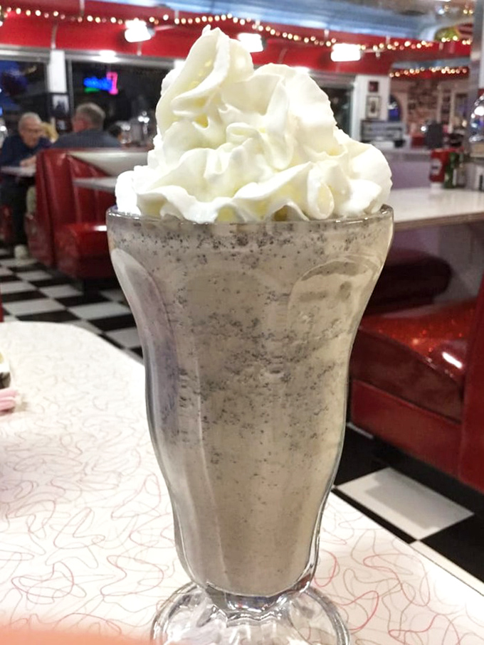 This isn't just any milkshake &ndash; it's a frosty mountain of creamy nostalgia that makes adults remember what childhood tasted like.
