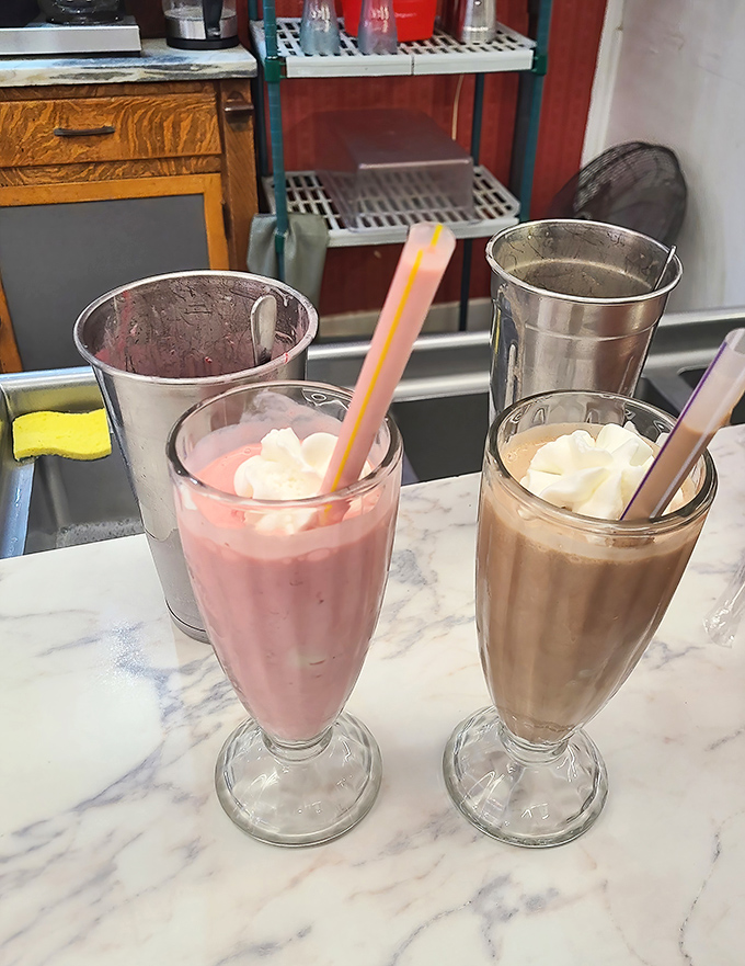 Thick enough to require serious straw strength&mdash;these hand-spun beauties come with the mixer cup on the side for seconds.