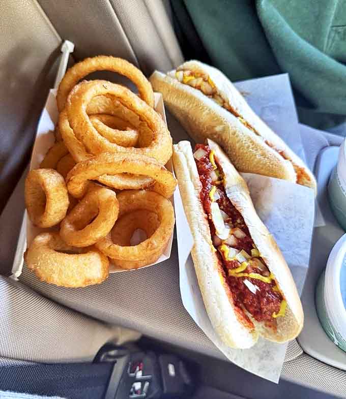 Golden onion rings and a perfectly dressed Coney dog &ndash; a marriage of flavors so right it should have its own anniversary celebration.