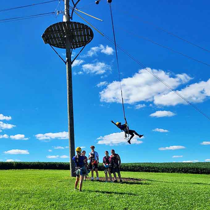 Blue skies and brave souls: the perfect ingredients for an unforgettable day of controlled falling with style.