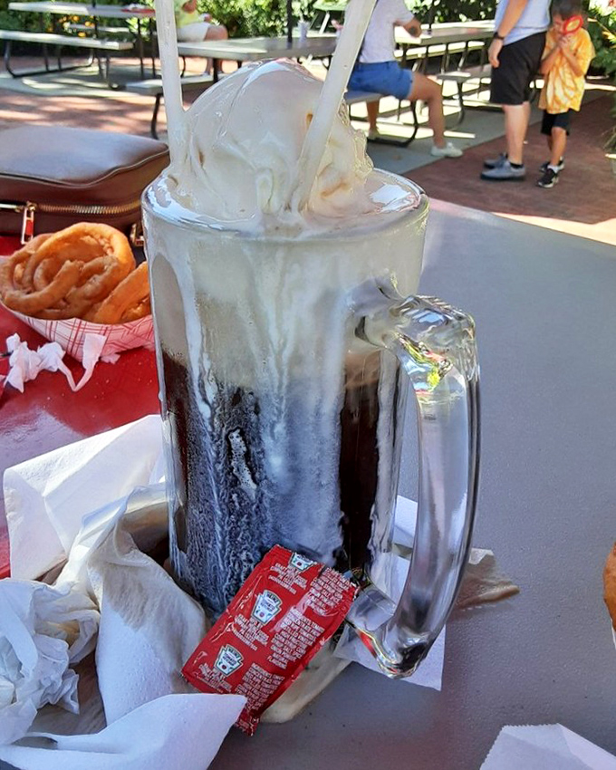 The ultimate summer indulgence: A root beer float so tall it practically needs its own zip code.