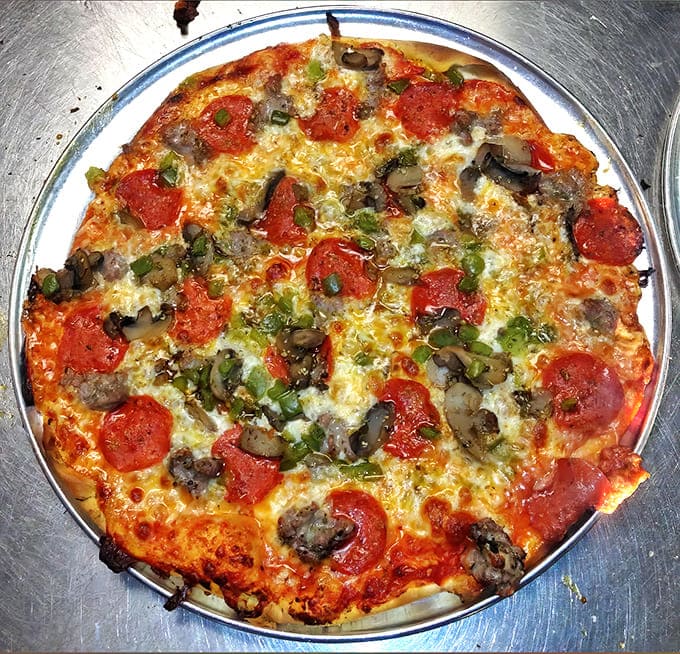 This isn't just pepperoni and mushroom pizza &ndash; it's a masterclass in balance, with toppings that know their role.