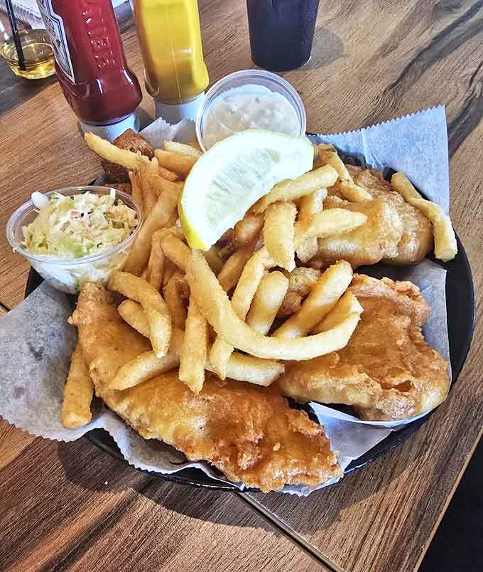 Friday's fish fry lands perfectly on your table &ndash; golden, crispy exterior giving way to flaky white fish that practically melts in your mouth.