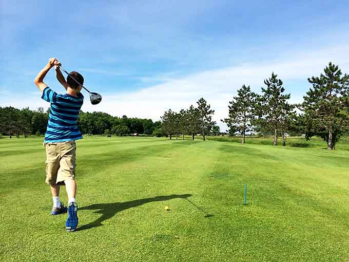Perfect your swing at Pine City Country Club, where the biggest hazard might be getting distracted by the stunning natural scenery.